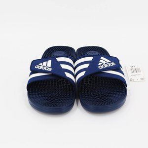 adidas | Shoes | Adidas Adissage Blue White Slides Sandals | Poshmark